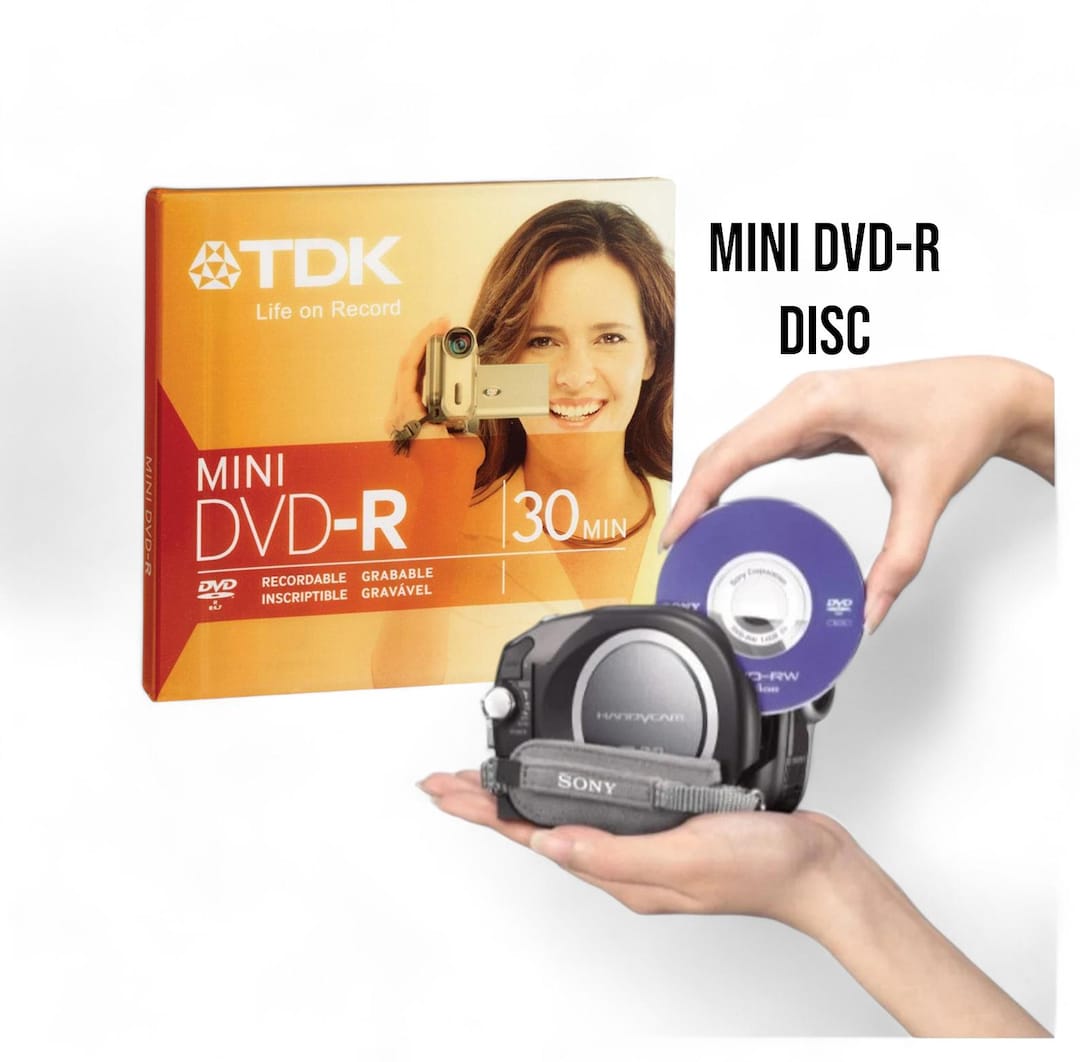 TDK Mini DVD-R Disc for Vintage Camcorders - Etsy