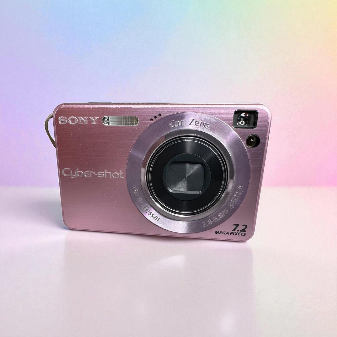 Pink Sony Cyber-shot Camera: 7.2MP Digital Camera W/ Accessories - Etsy