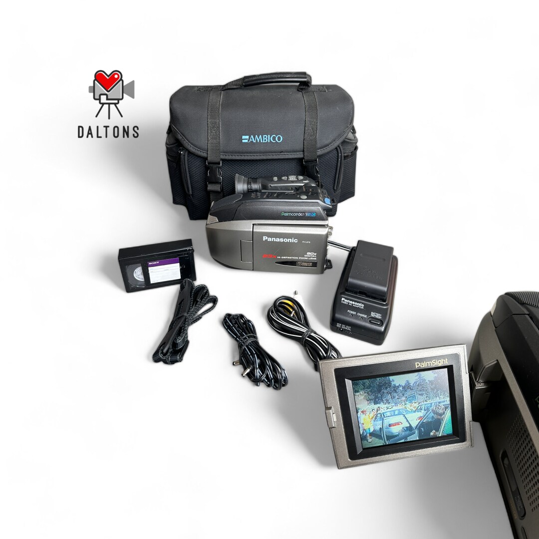 Panasonic VHS-C Camcorder PV-L678D Palmcorder Bundle Case, Battery ...