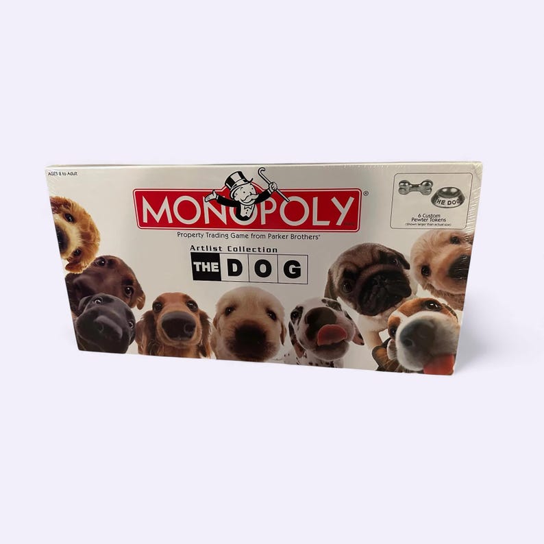 Monopoly THE DOG Artist Collection Board Game 2003 New Vintage Sealed ...