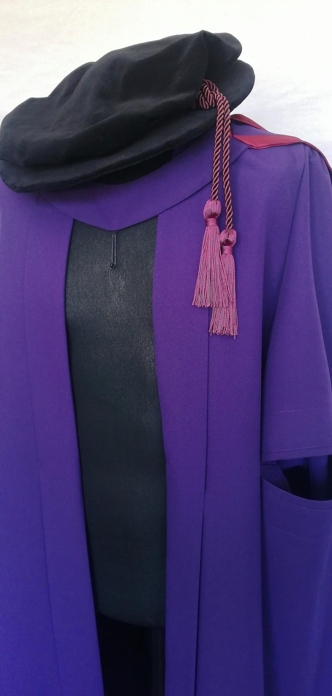 Loughborough Phd Graduation Gown, Hood and Hat, Luxury University of ...