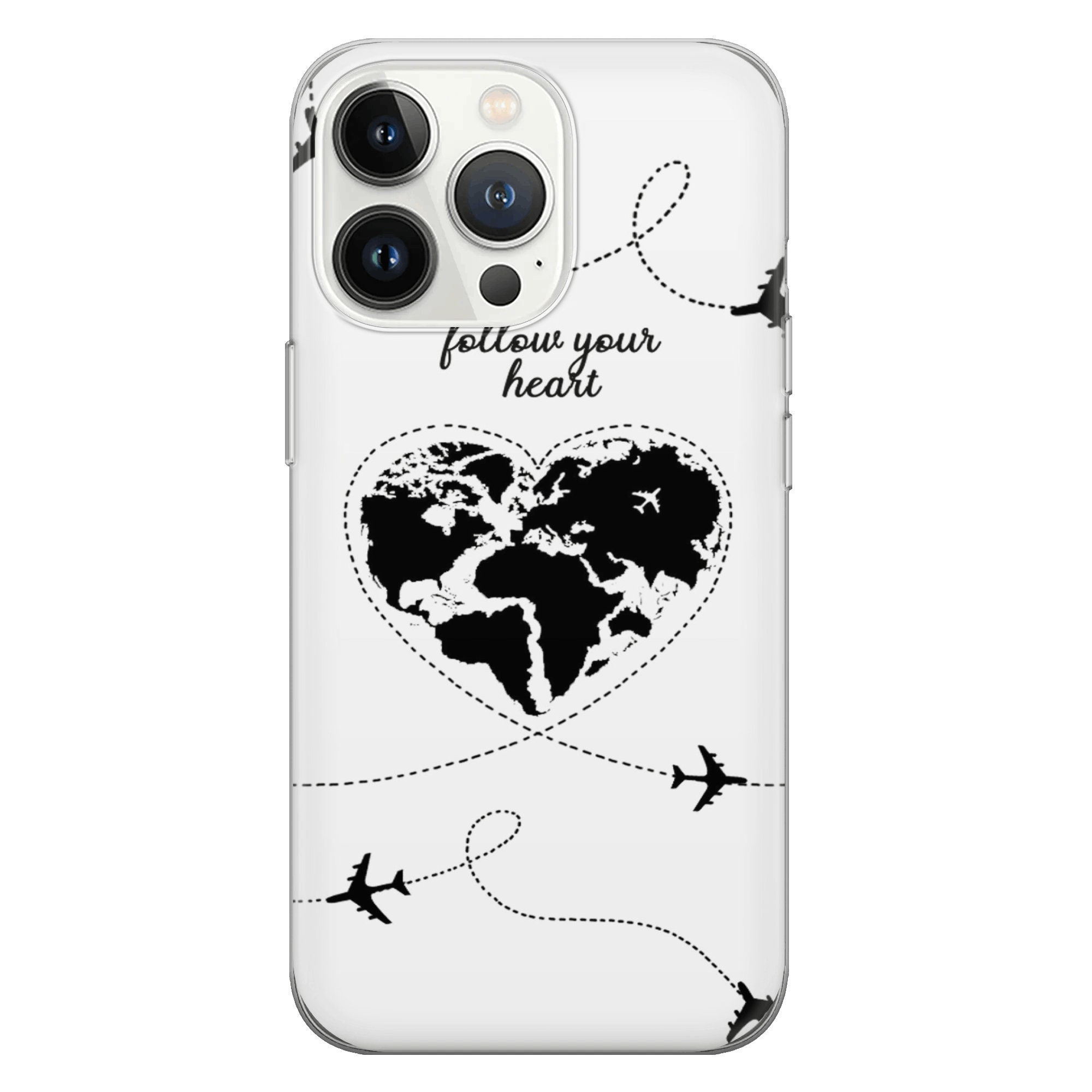 Atlas Phone Case World Map Cover Fit for iPhone 17 Pro Max, 16e, 15, 14 ...