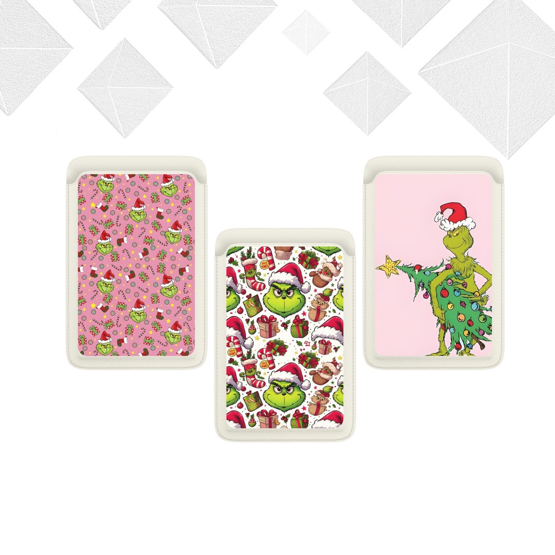 Funny Grinch Magsafe Wallet, Magnetic Xmas Wallet Compatible With ...