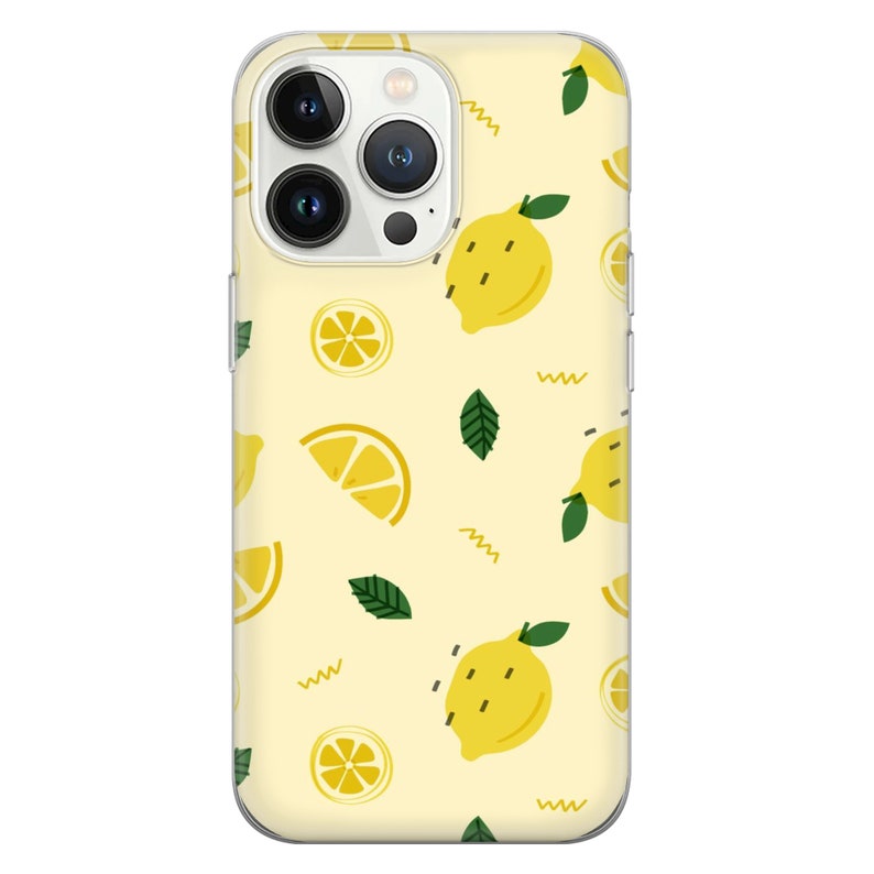 Lemon Phone Case Citrus Fruit Cover for iPhone 15pro, 14, 13, 12, 11, Google Pixel 8, 7A, 6A ...