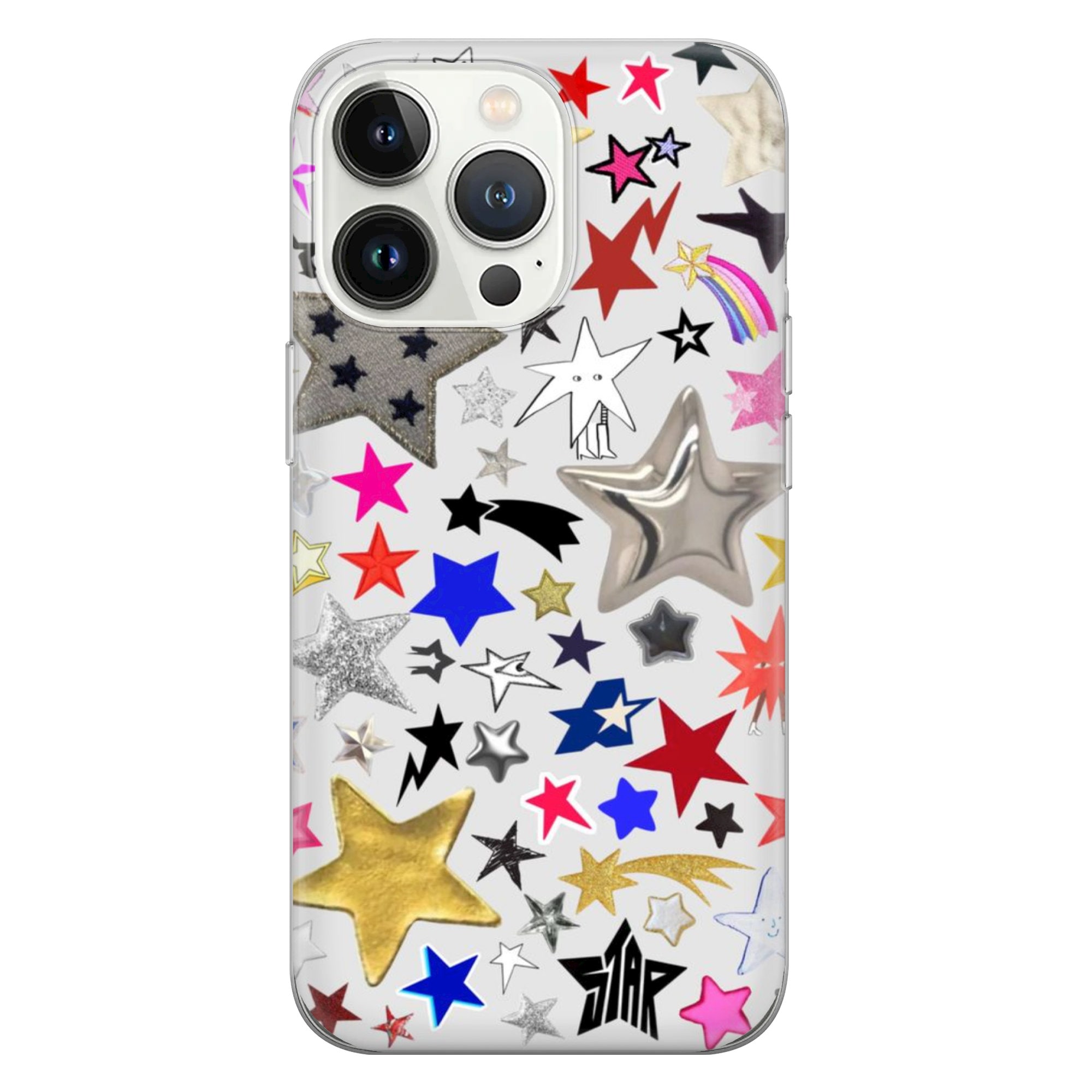 Star Phone Case Luminous Cover for iPhone 17 Pro Max, 16e, 15, 14, 12 ...