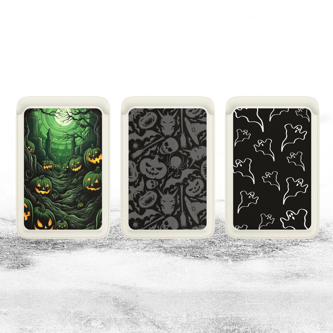 Ghost Magsafe Wallet, Magnetic Halloween Wallet Compatible With iPhone ...