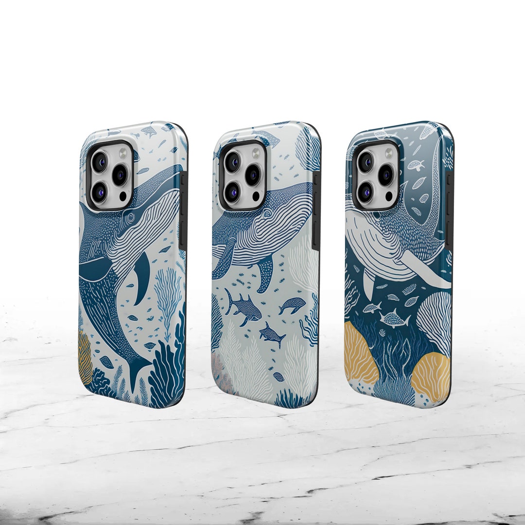 Whale Shark Phone Case Ocean Sea TOUGH Cover for iPhone 17 Pro Max, 16e ...