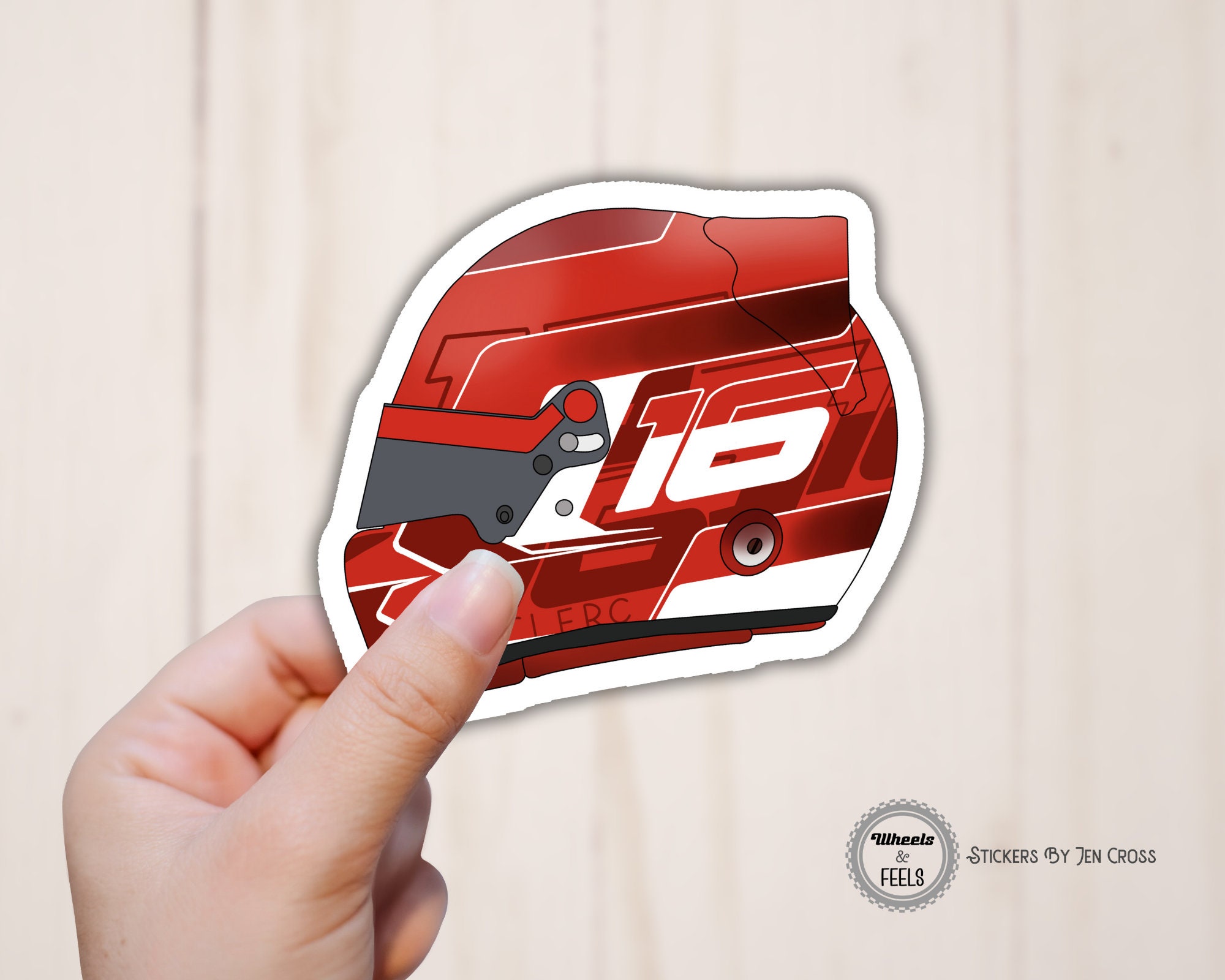 2024 Charles Leclerc F1 Helmet Sticker Waterbottle Laptop Notebook - Etsy