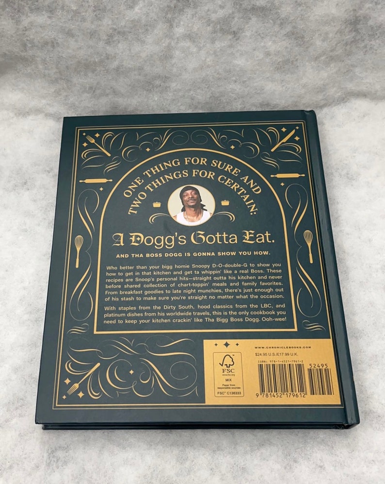 Signed Snoop Dogg Cookbook from Crook to Cook - Etsy