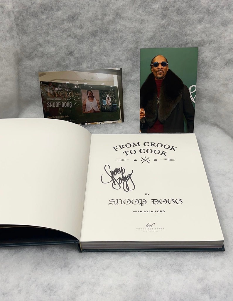 Signed Snoop Dogg Cookbook from Crook to Cook - Etsy
