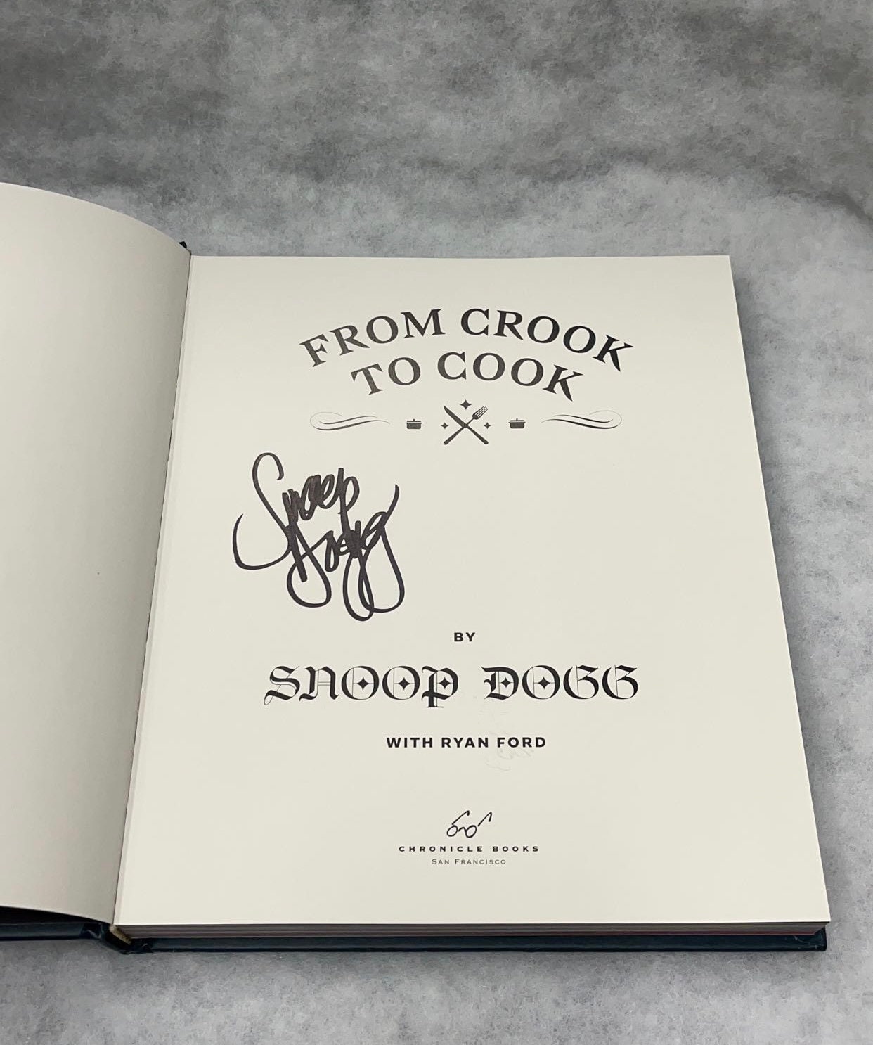Signed Snoop Dogg Cookbook from Crook to Cook - Etsy
