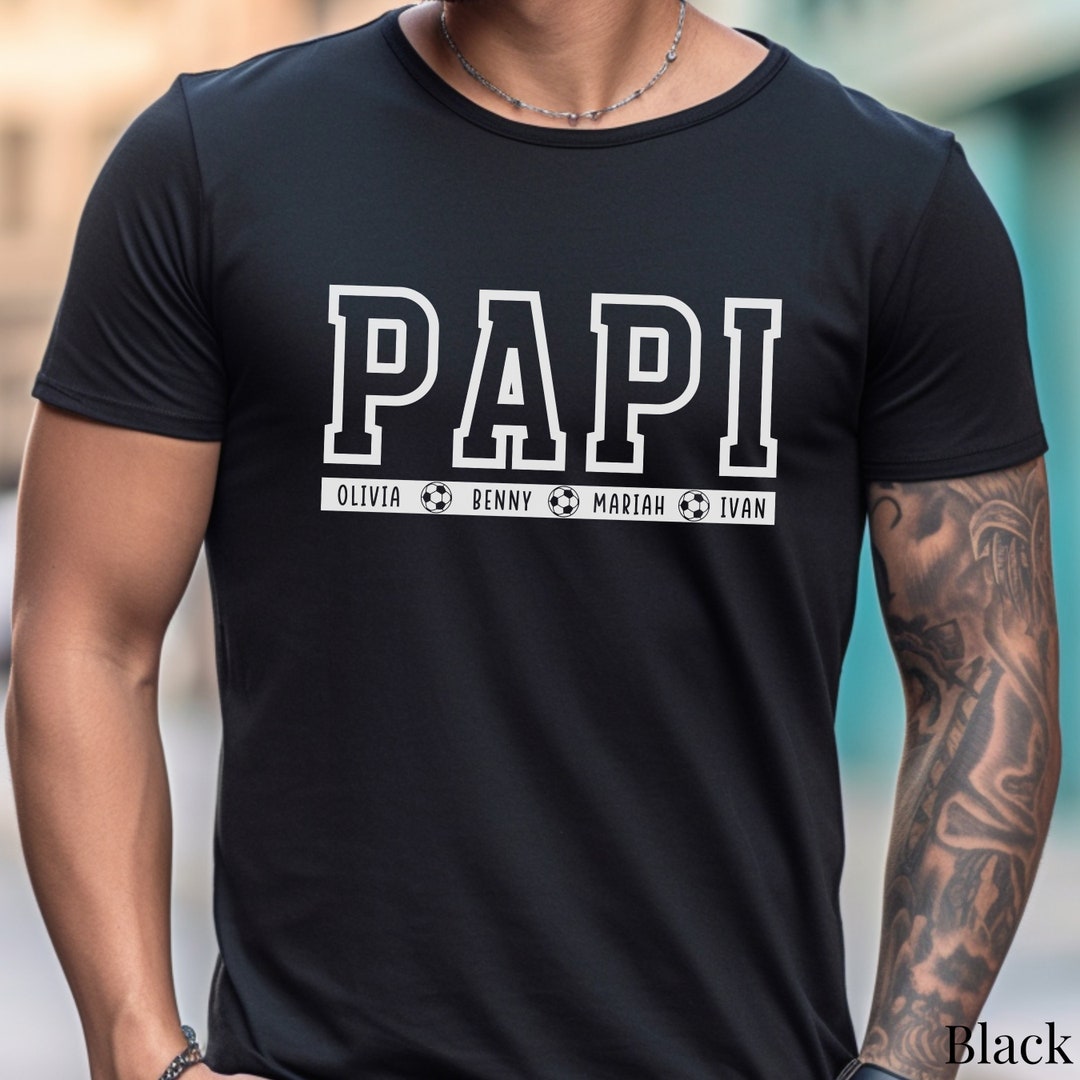 Personalized Papi Soccer Shirt Custom Soccer Dad Shirt Personalized ...