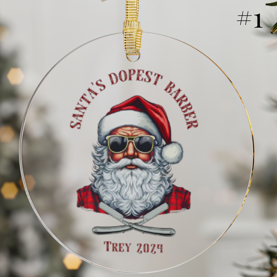 Personalized Barber Ornament Custom Barber Ornament Christmas Barber ...