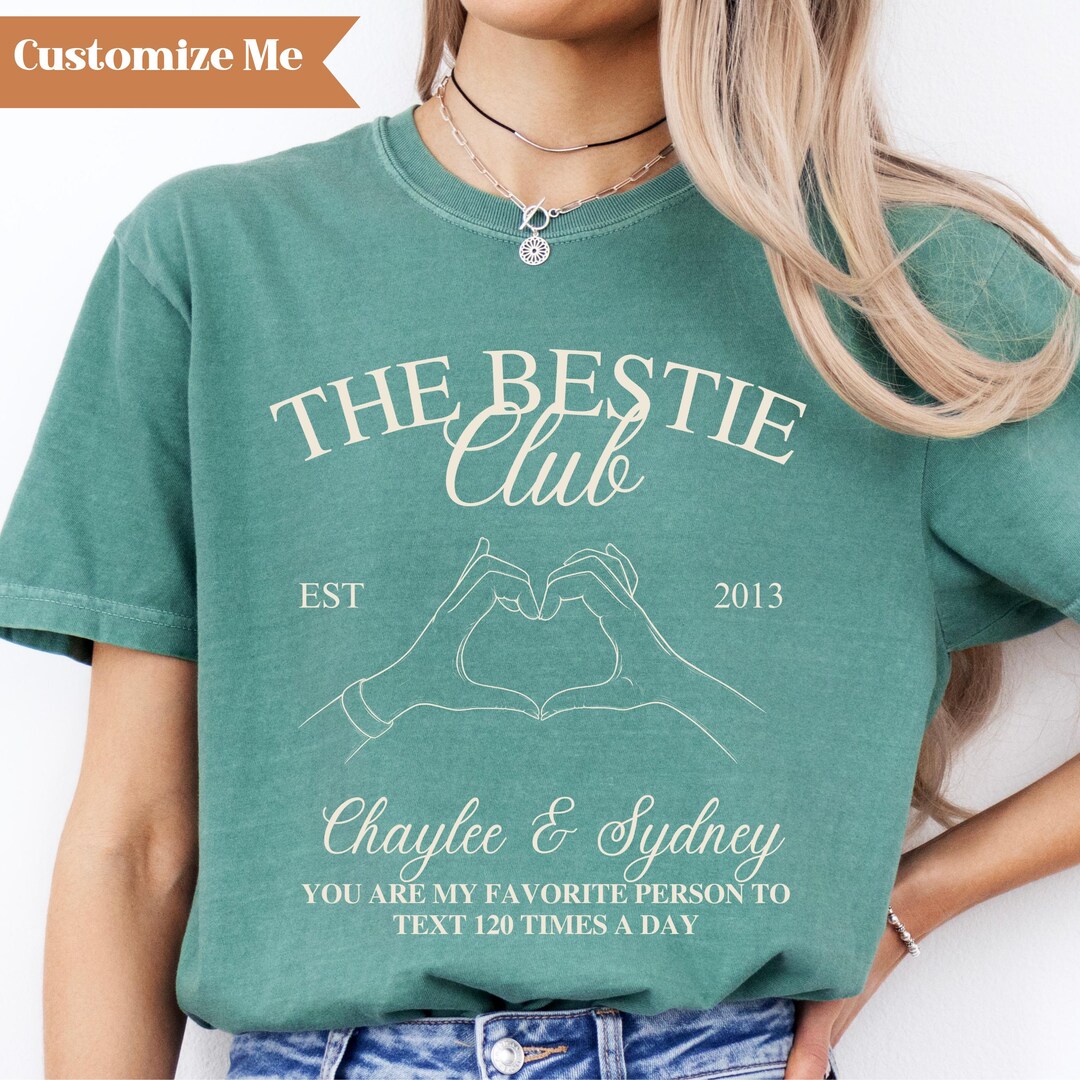 Personalized Best Friend Shirt Custom Best Friend Gift Funny Best ...