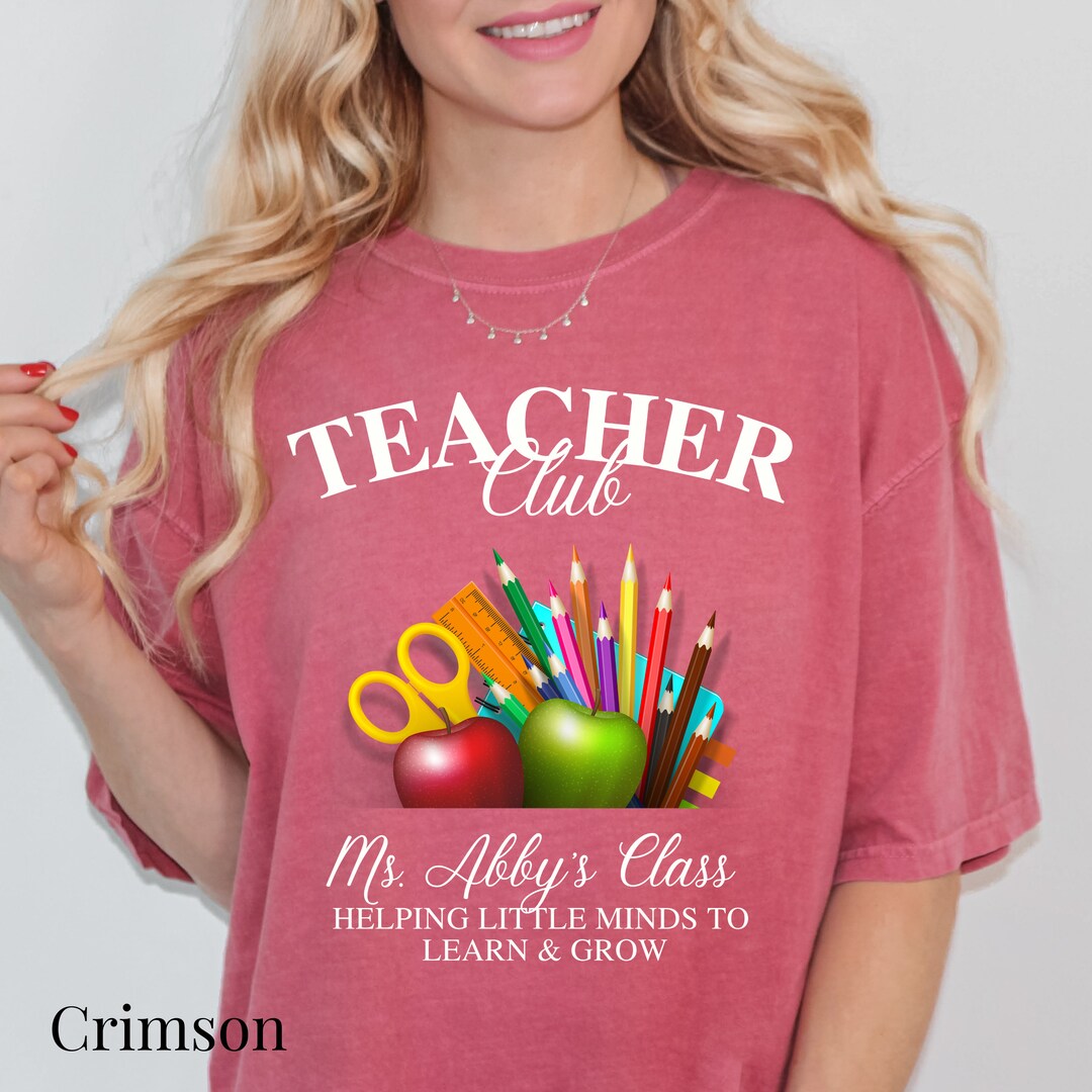 Custom Teacher Name Shirt Personalized Teacher Classroom Shirt ...