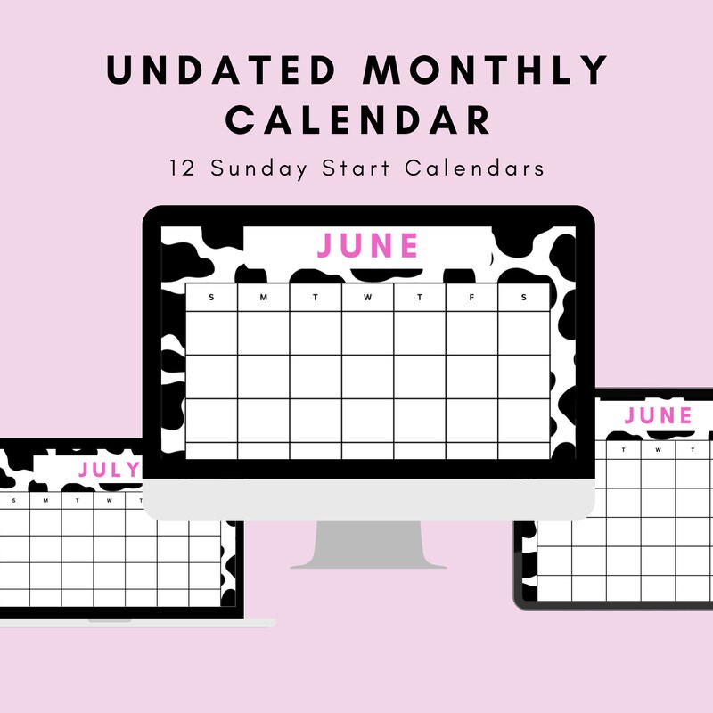 Preppy Calendar - Etsy