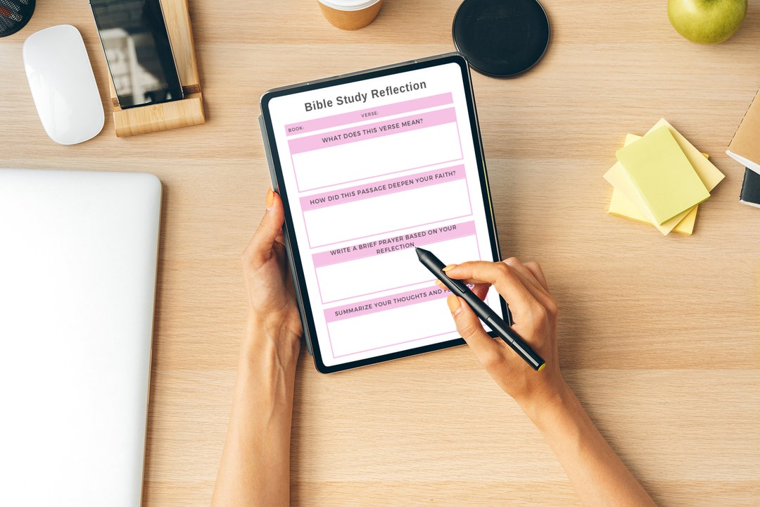 Bible Study Reflection Sheet Bible Study Printable Printable Template ...