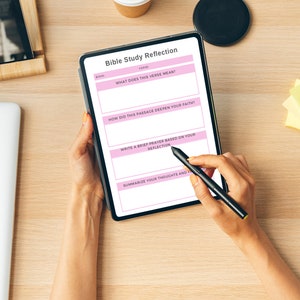 Bible Study Reflection Sheet Bible Study Printable Printable Template ...