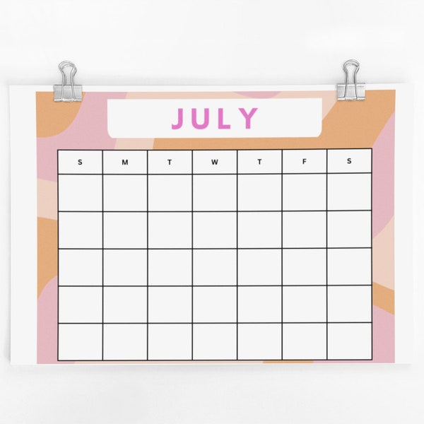 Retro Calendar - Etsy