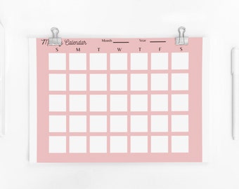 Digital Fillable Monthly Planner, Fillable Calendar Ipad, Goodnotes ...