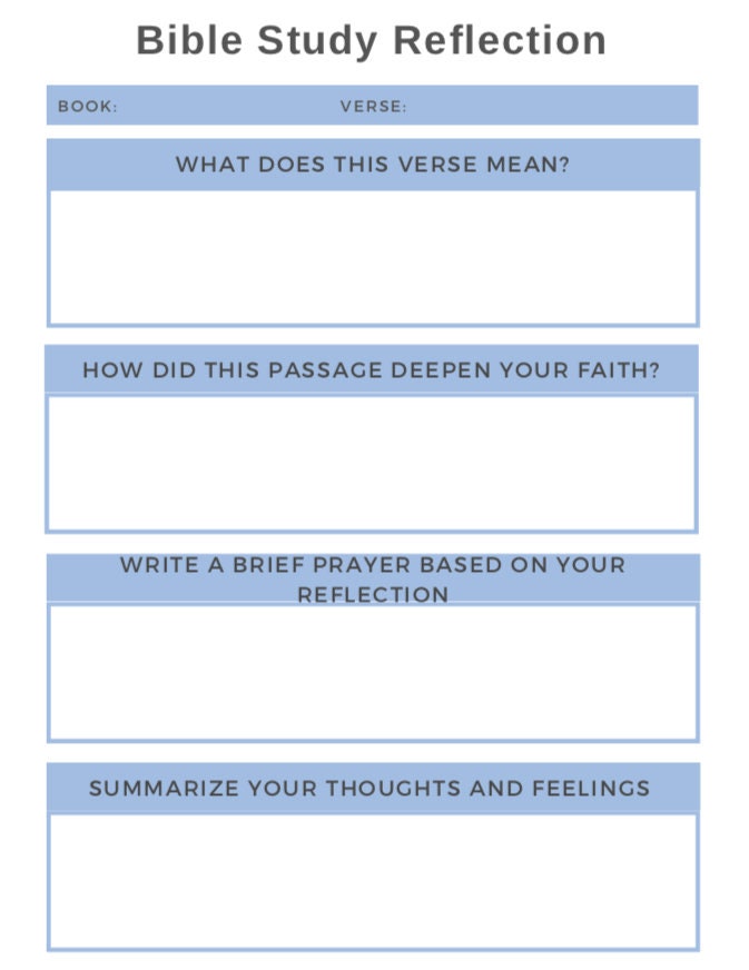 Christian Bible Study Printable Women's Bible Study Bible Study ...