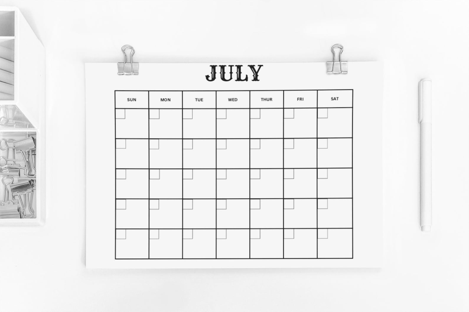 Blank Monthly Calendar Download Printable Monthly Calendar Printable ...