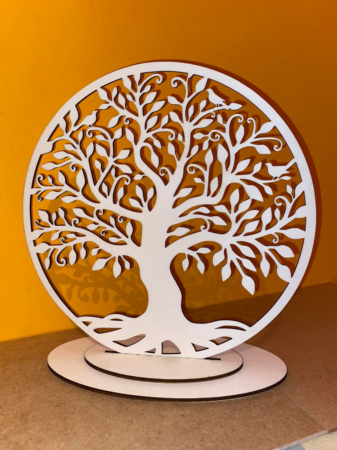 Tree of Life Birds With Stand Laser Cut-engraving Template Svg, Dxf, Ai ...