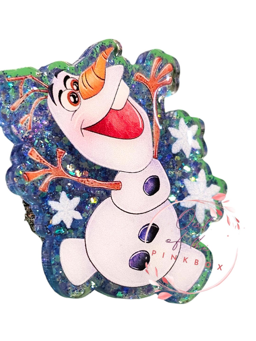 Olaf Winter Badge Reel Let It Go, Ice Skating - Etsy
