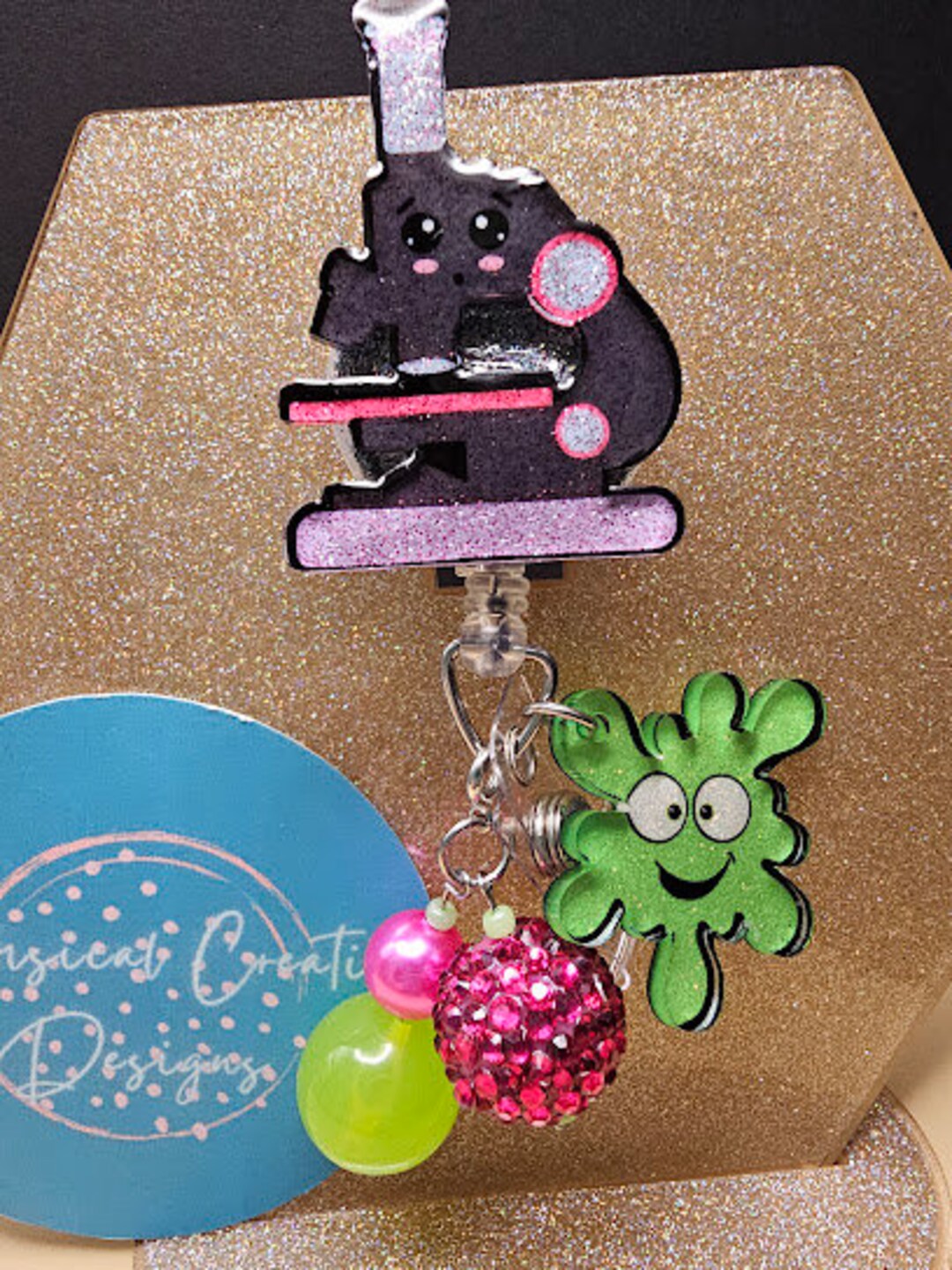 Microscope Badge Reel - Etsy