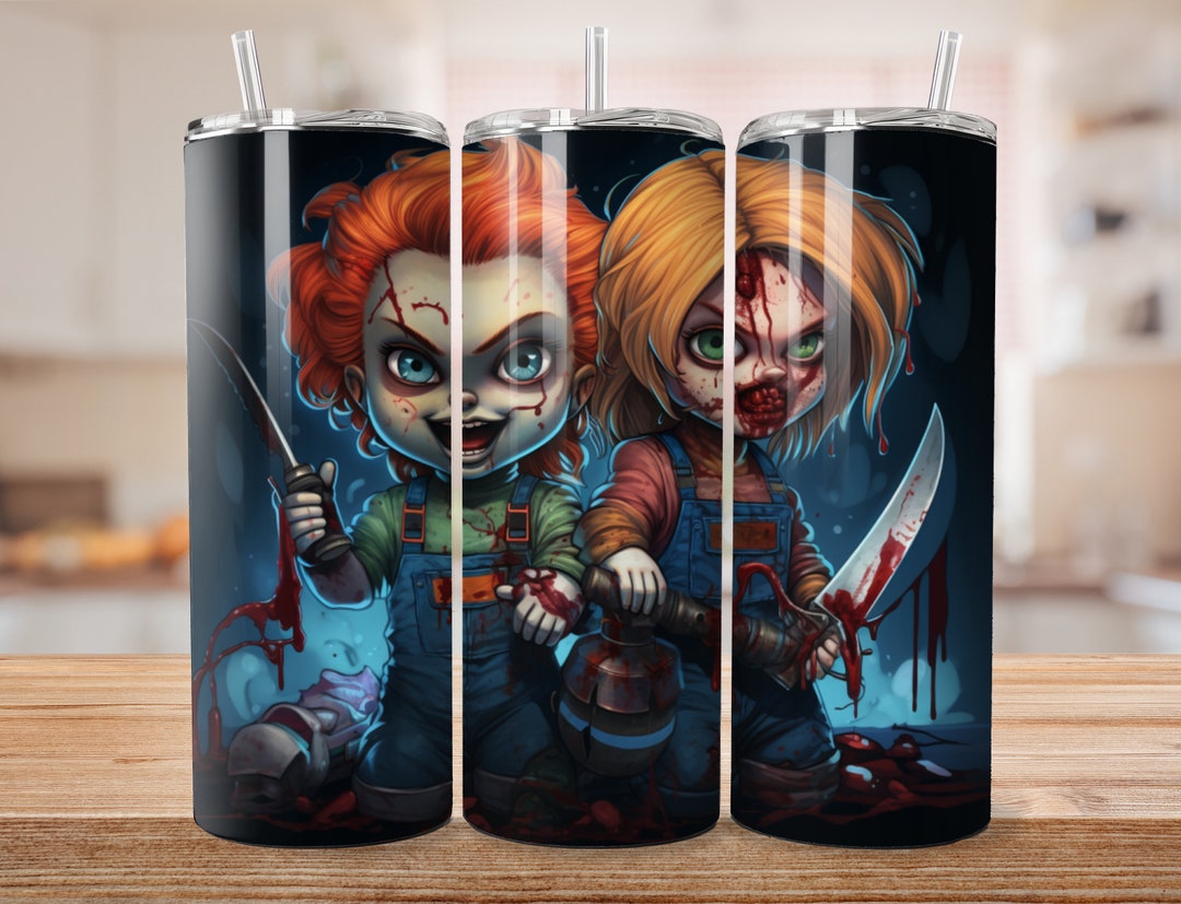 Chucky 20 Oz Skinny Tumbler Sublimation Design Digital Download PNG ...