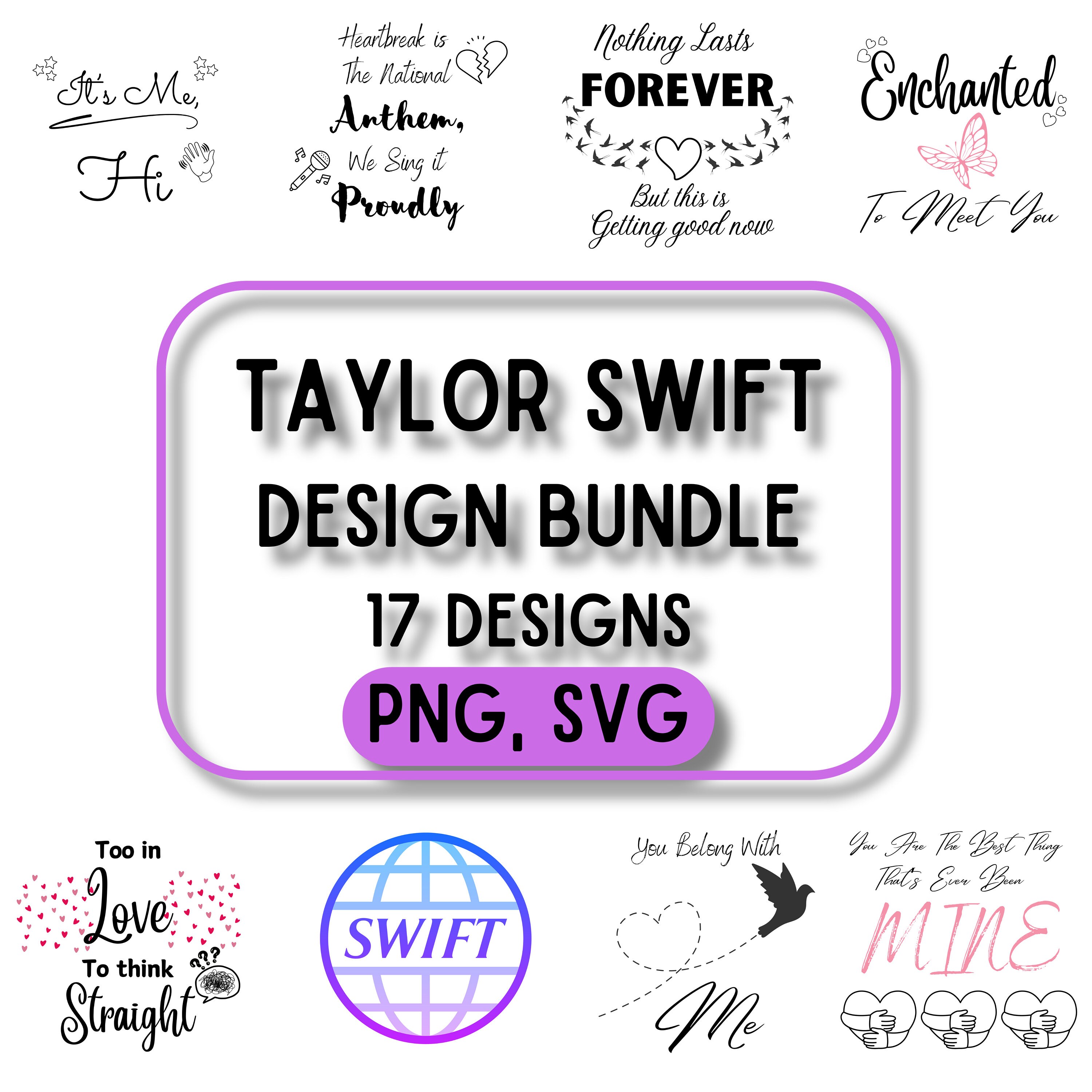 Taylor Swift Bundle Svg, Taylors Version Svg Bundle, Swift Svg Bundle ...