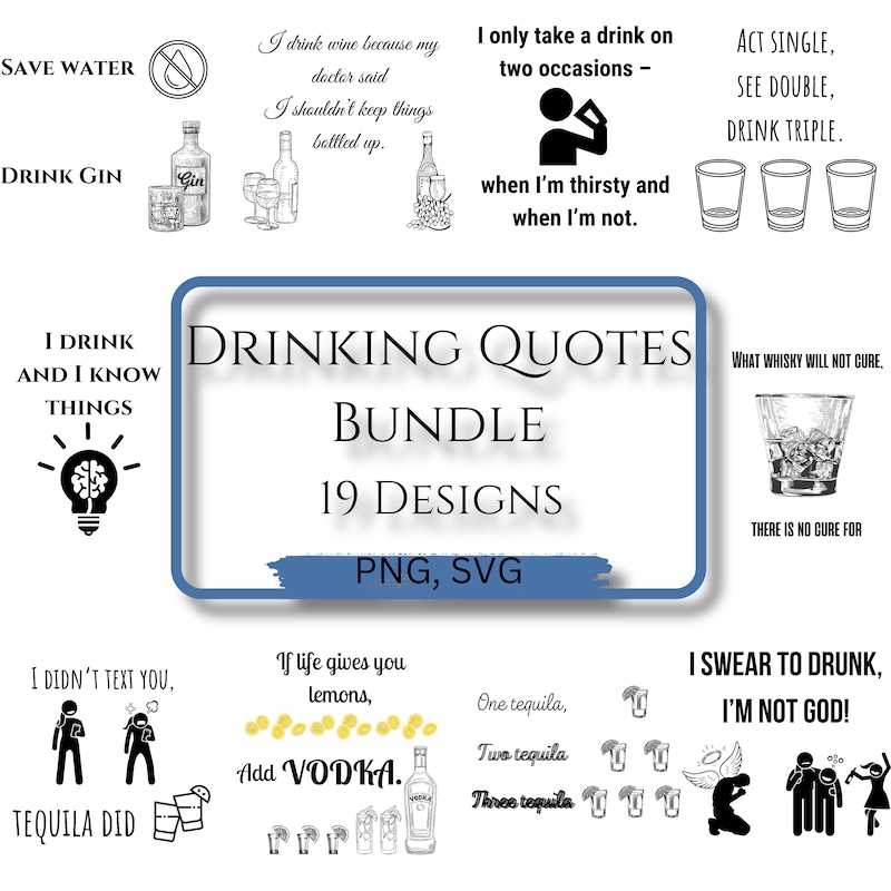 Drinking Quote - Etsy