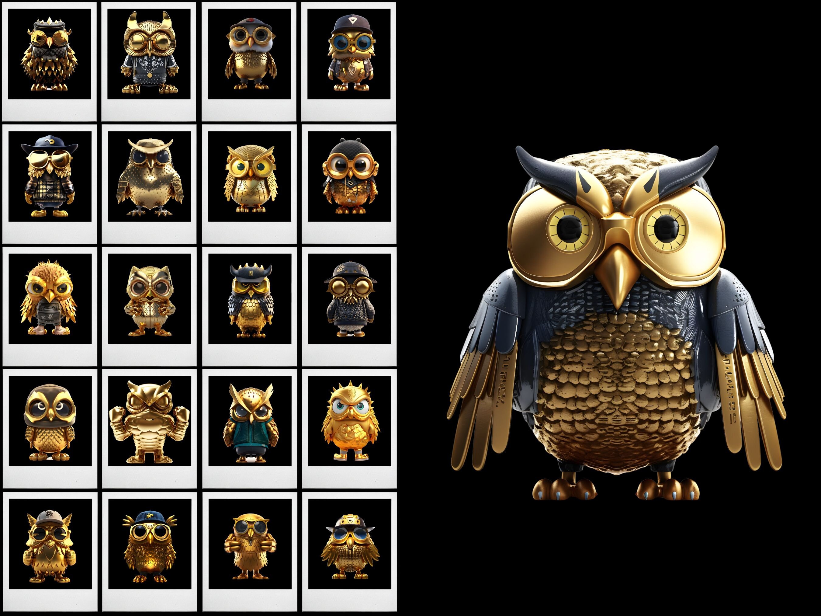 Urban Owl PNG Bundle X25 Funky Owl Digital Download Rapper - Etsy