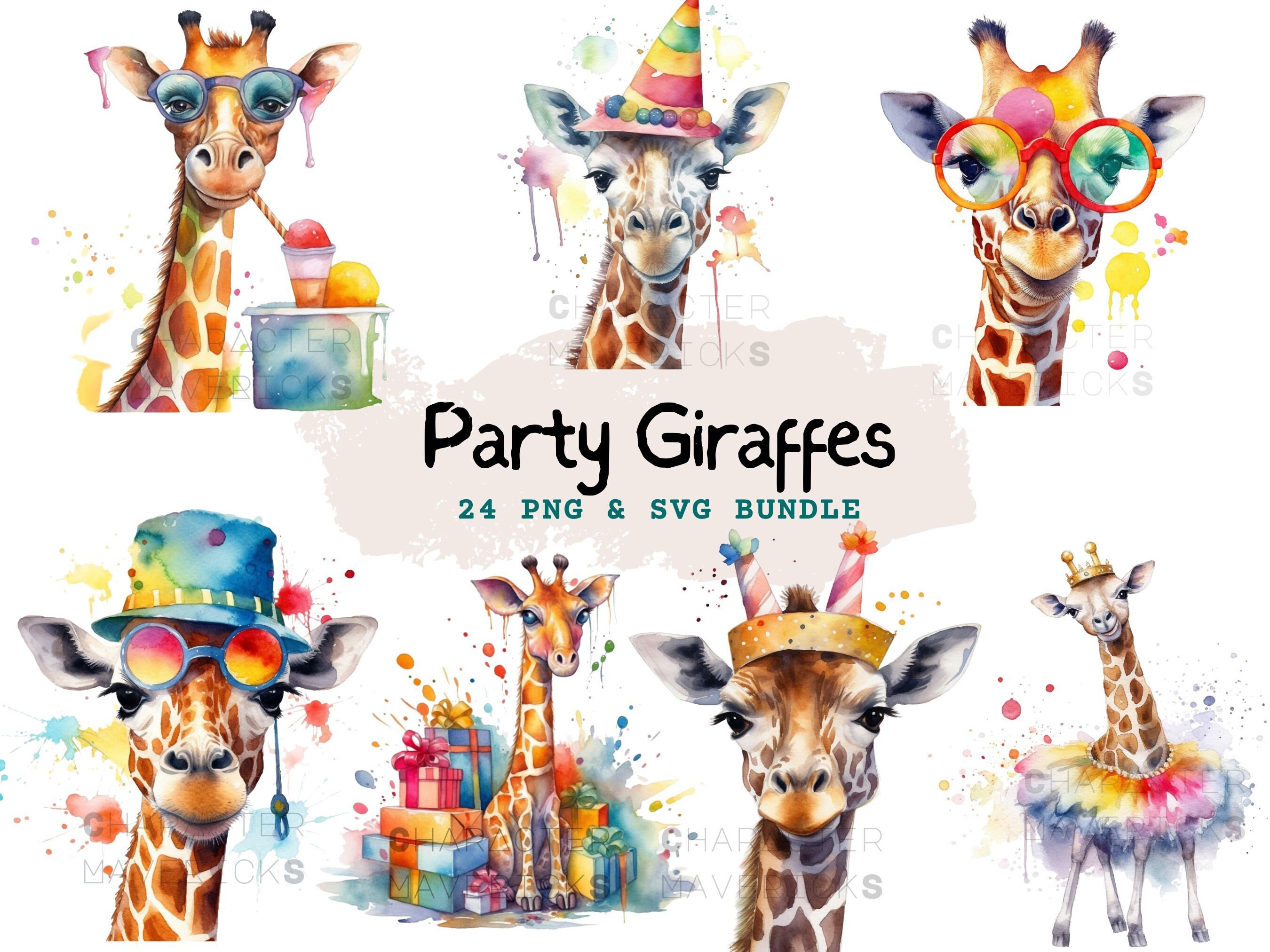 Party Animals Clipart Ultimate MEGABUNDLE Watercolor Bundle - Etsy UK
