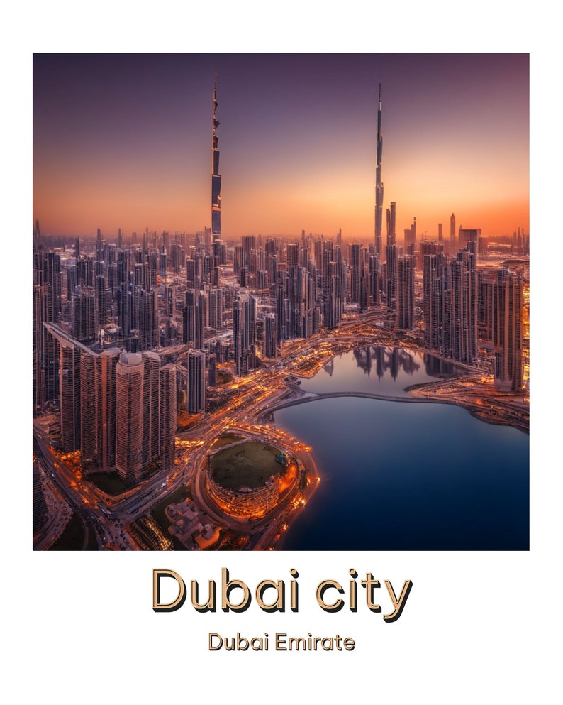 AI Generative Art Dubai Printable Digital Art in 4 File Types - Etsy