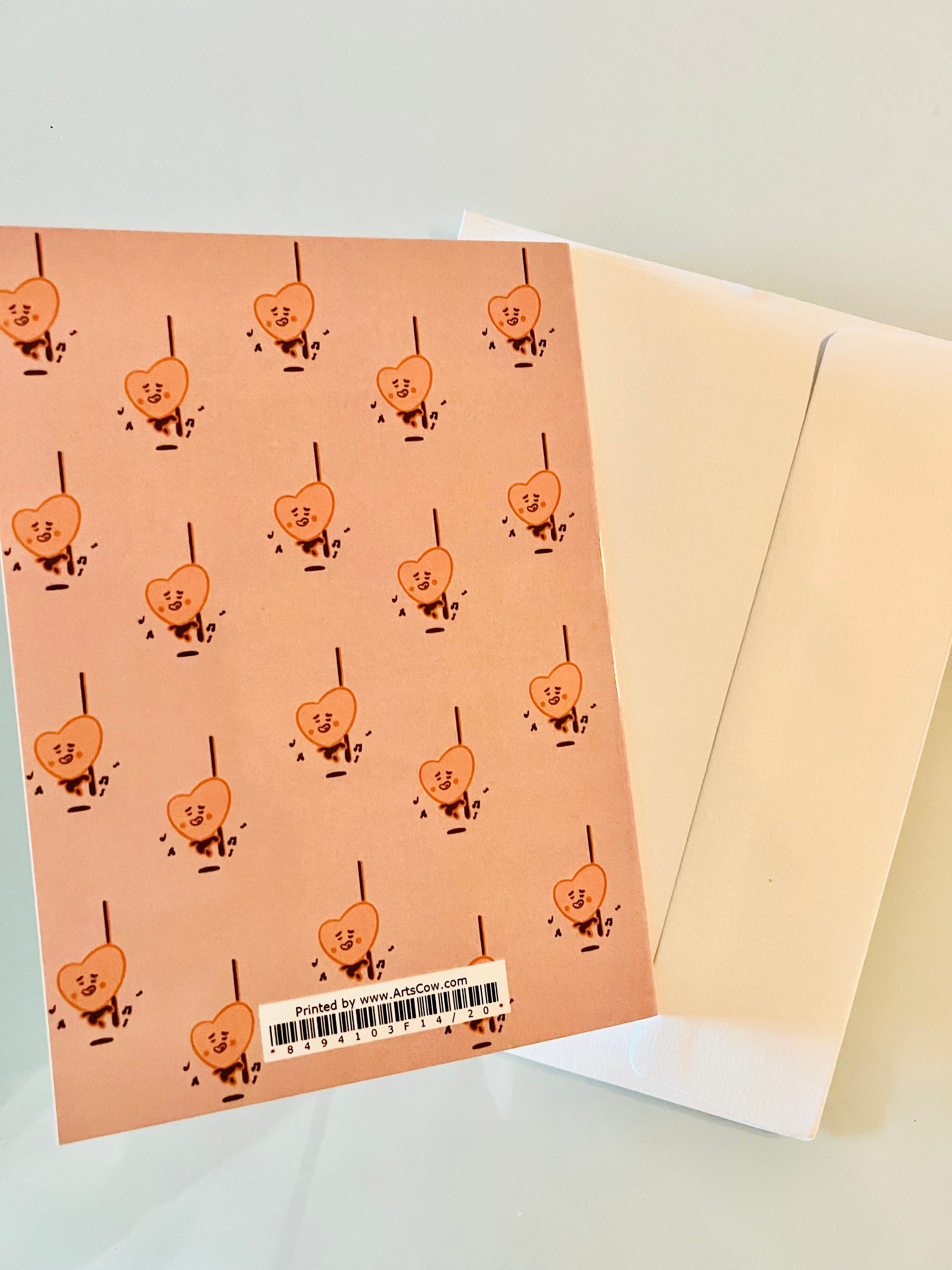 Tata Greeting Card I Fan Made Minimalist V BTS Card I Kim Taehyung ...