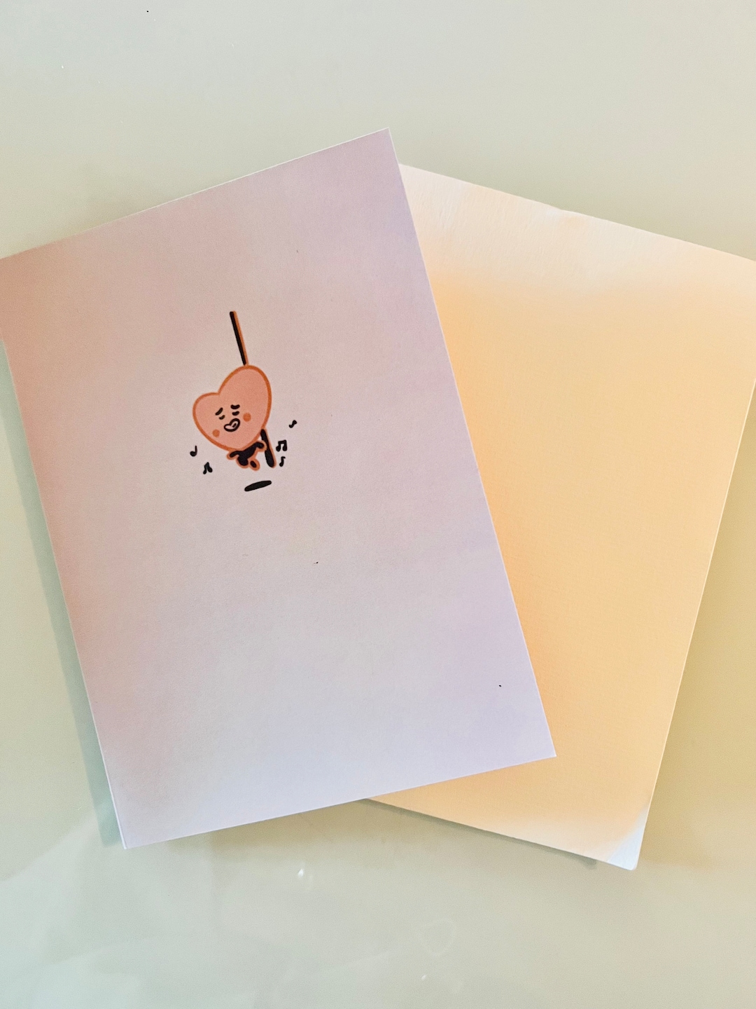 Tata Greeting Card I Fan Made Minimalist V BTS Card I Kim Taehyung ...