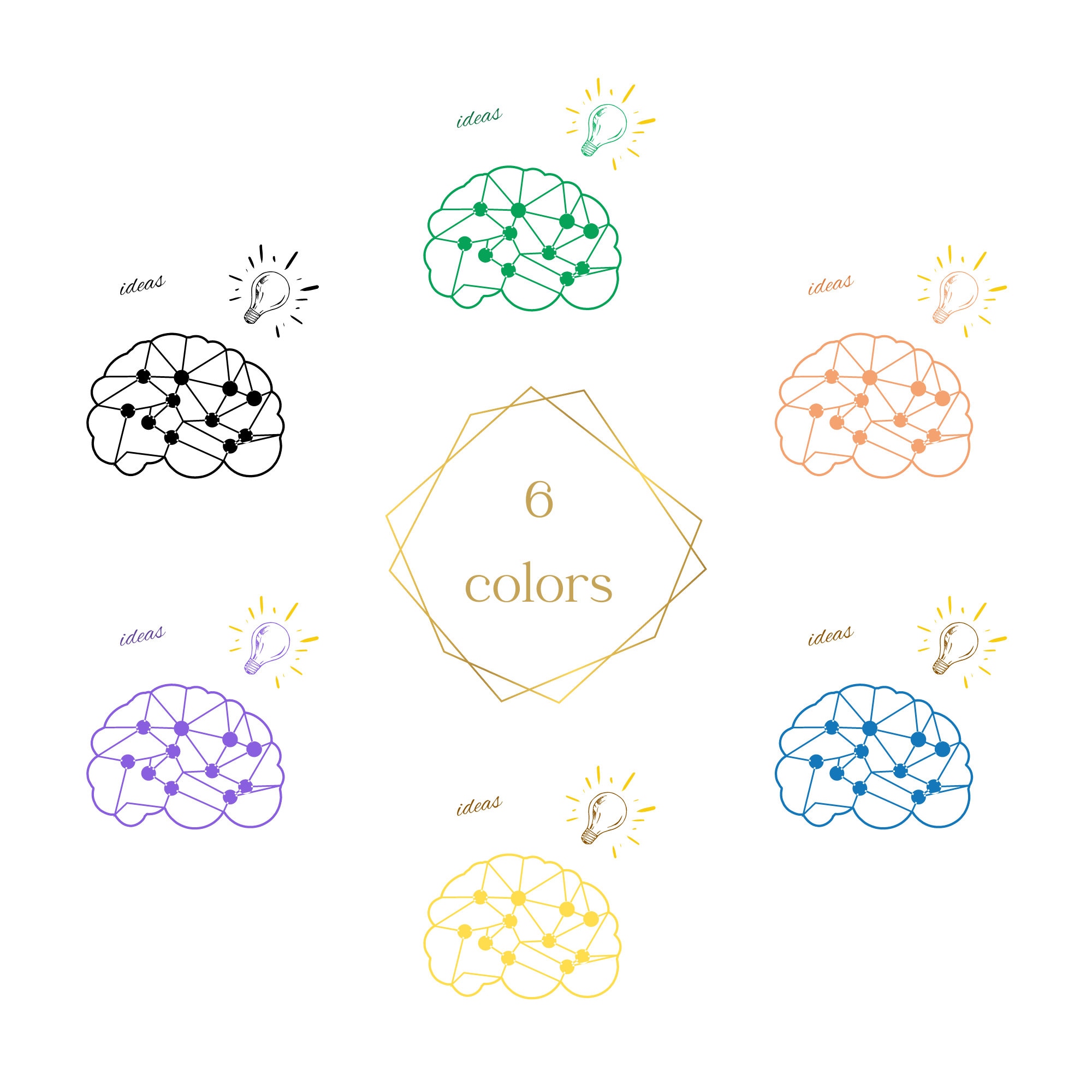 Brain Storm Planner Printable, Guide, Project, Brain Storming, Logbook ...