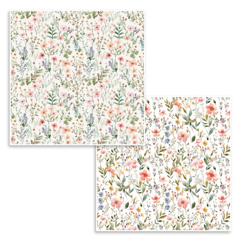 Watercolor Wildflower Patterns | 12 Spring Floral Illustrations (digital Download) - Etsy