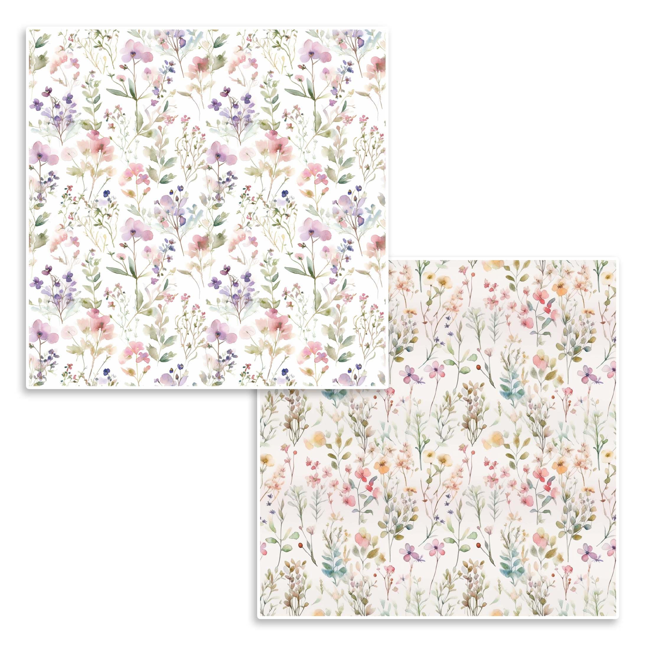 Watercolor Wildflower Patterns | 12 Spring Floral Illustrations ...