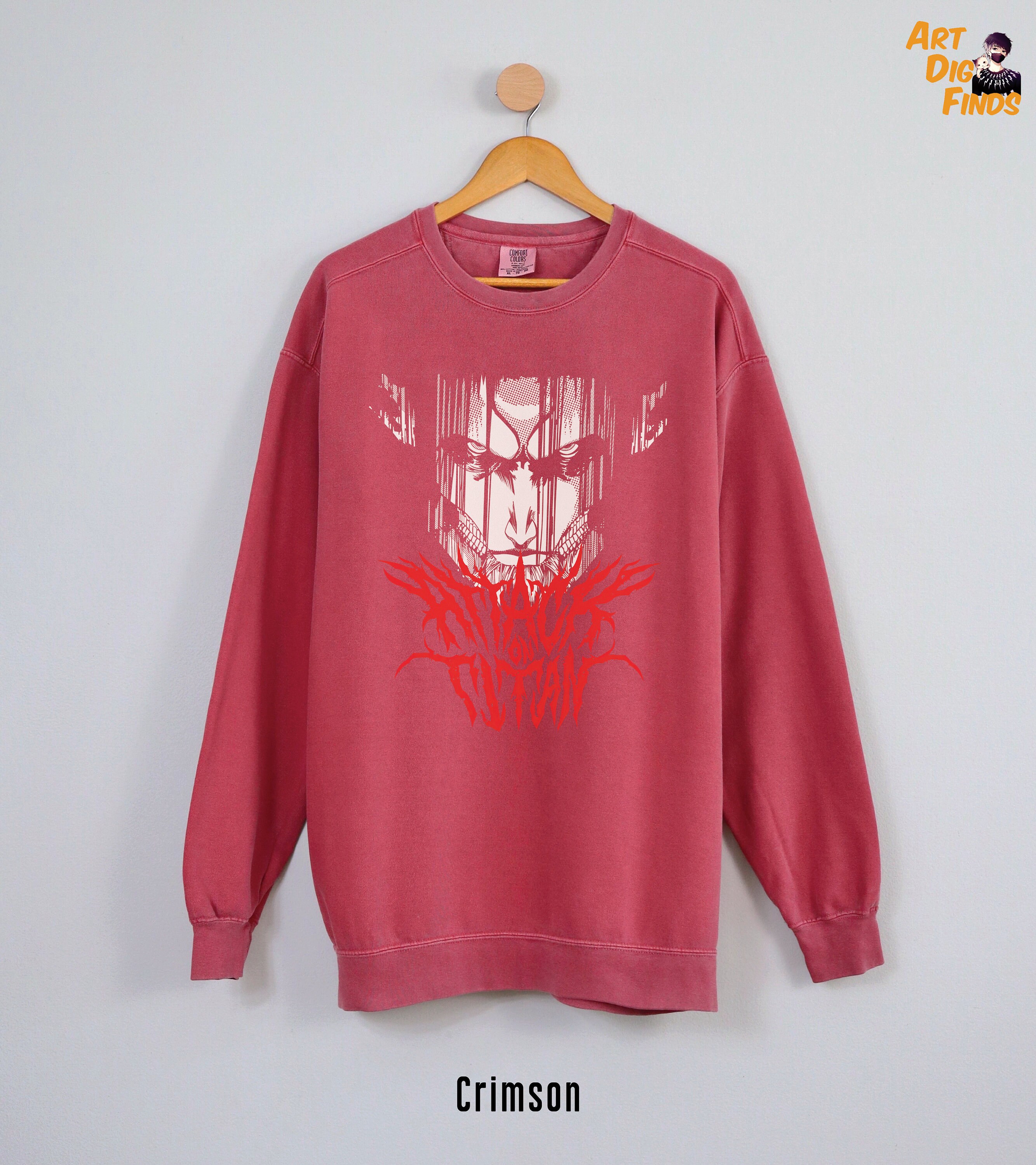 Graphic Attack Titan AOT Sweatshirt,unisex Crewneck,oversized Fit,anime ...