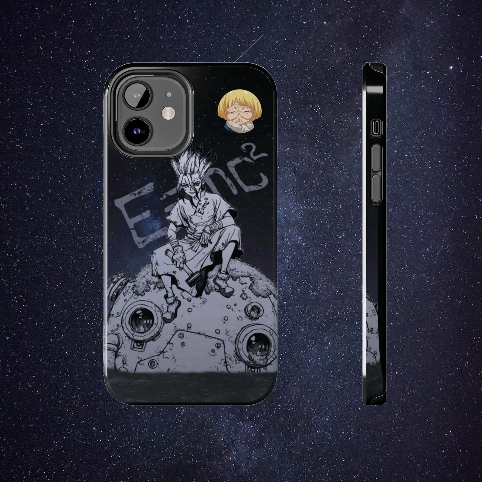 Dr Stone Senku & Suika Anime iPhone Case Anime Lovers Cute iPhone Case ...