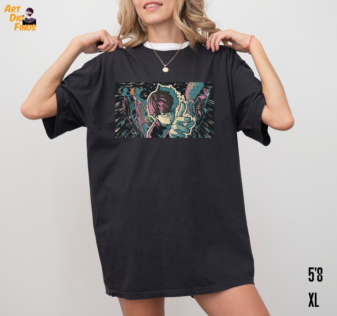 Mob Psycho 100 Shirt,shigeo Kageyama Merch,arataka Reigen,mob Explosion ...