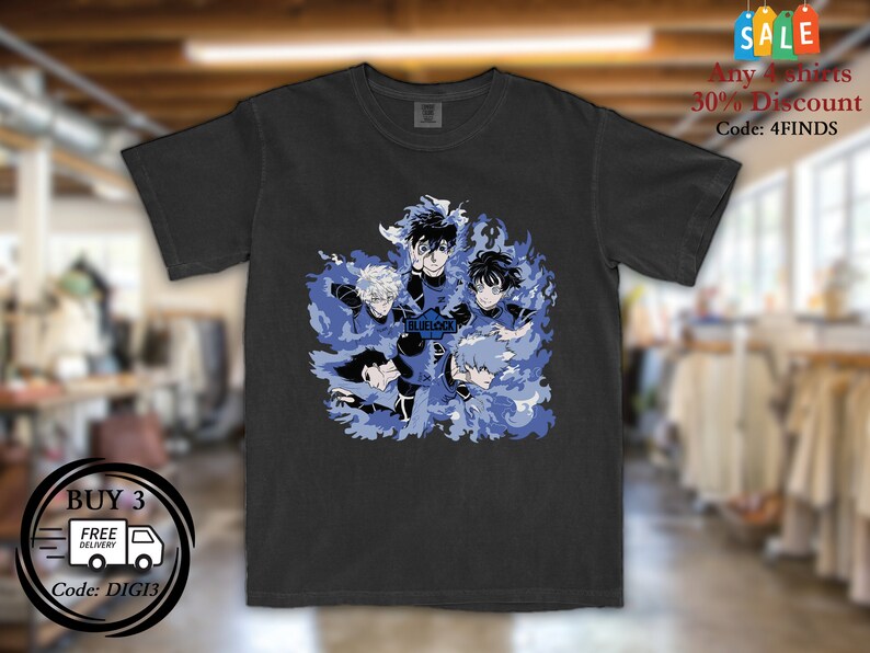 Dream Team Blue-lock Tshirt,soccer Anime Shirt for Friend,gift for Him ...