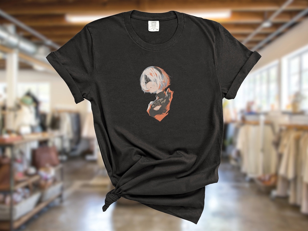 Nier Automata Anime Shirt,2b Yorha Tee,soft Cottonoversized Unisex Tee ...