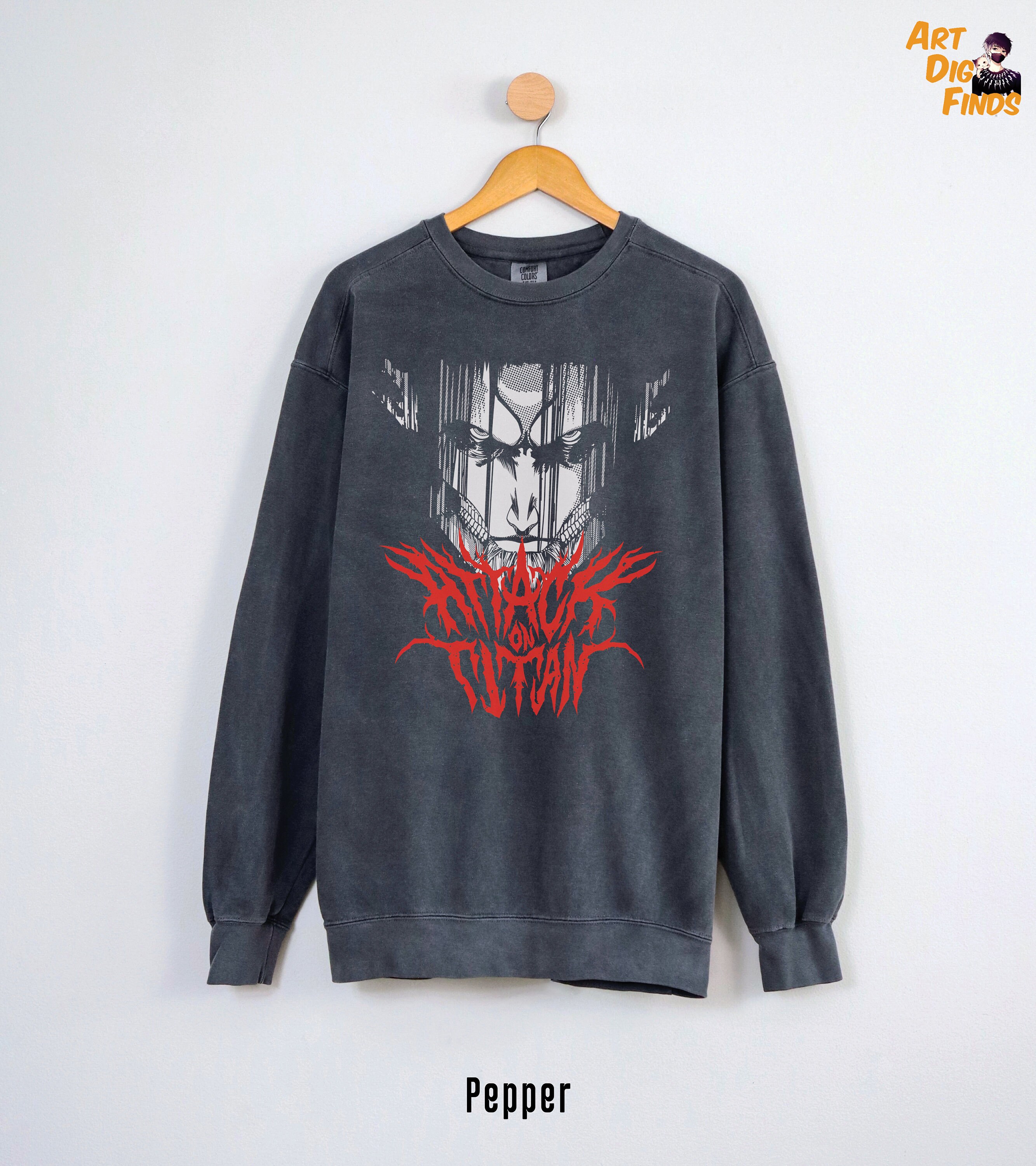 Graphic Attack Titan AOT Sweatshirt,unisex Crewneck,oversized Fit,anime ...