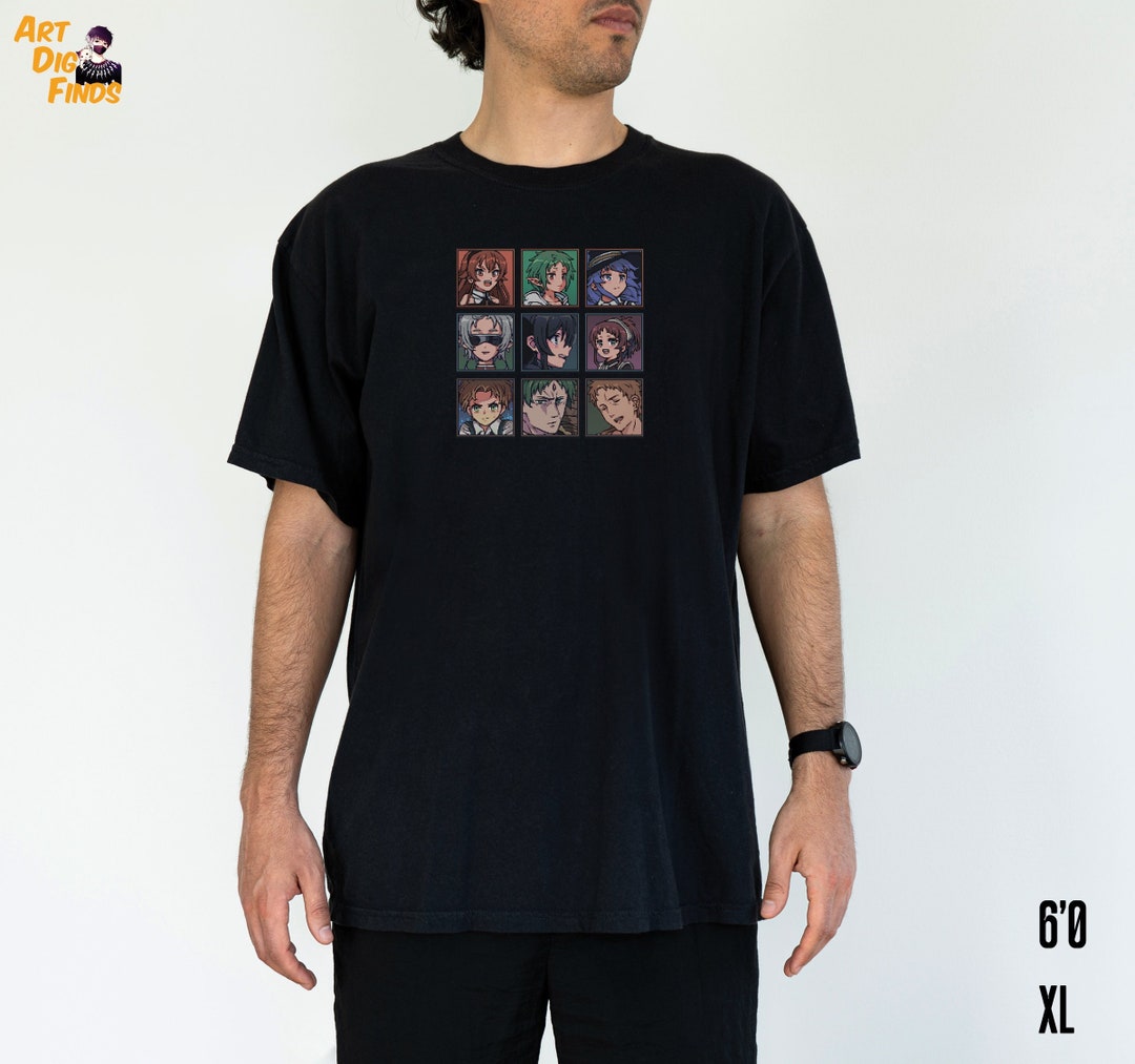 Pixel Art Mushoku Tensei Shirt,oversize Anime Shirt,jobless ...