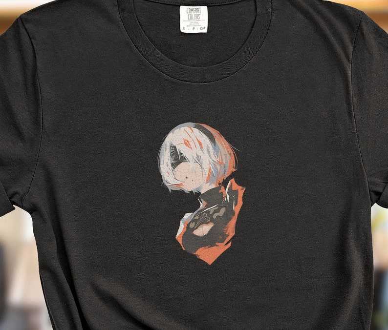 Nier Automata Anime Shirt,2b Yorha Tee,soft Cottonoversized Unisex Tee ...