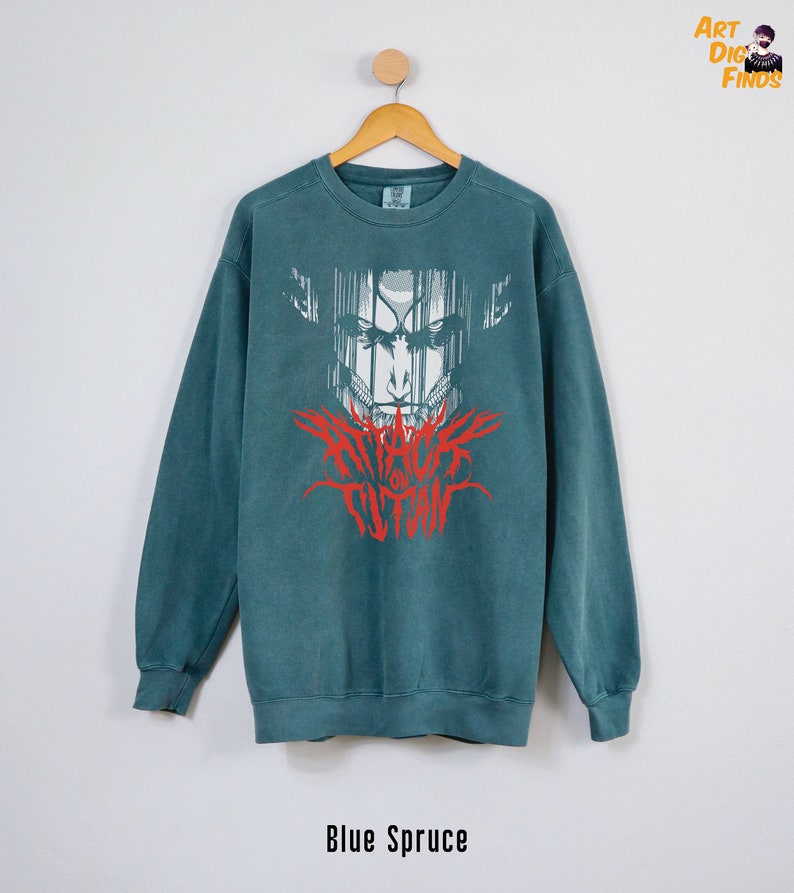 Graphic Attack Titan AOT Sweatshirt,unisex Crewneck,oversized Fit,anime ...