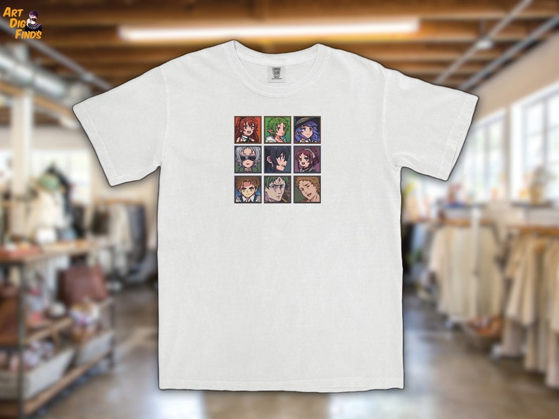 Pixel Art Mushoku Tensei Shirt,oversize Anime Shirt,jobless ...